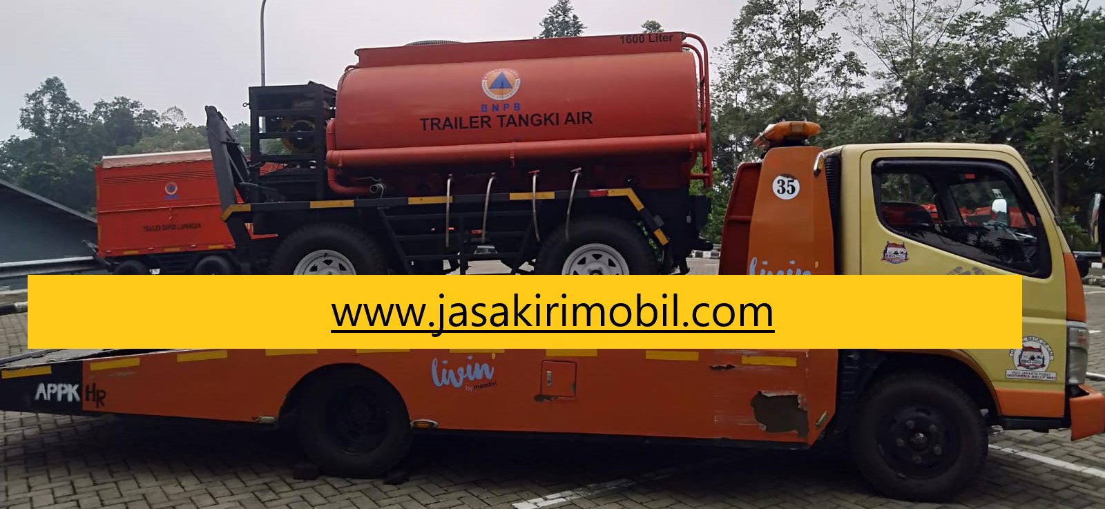 Pengiriman Tangki BNPB